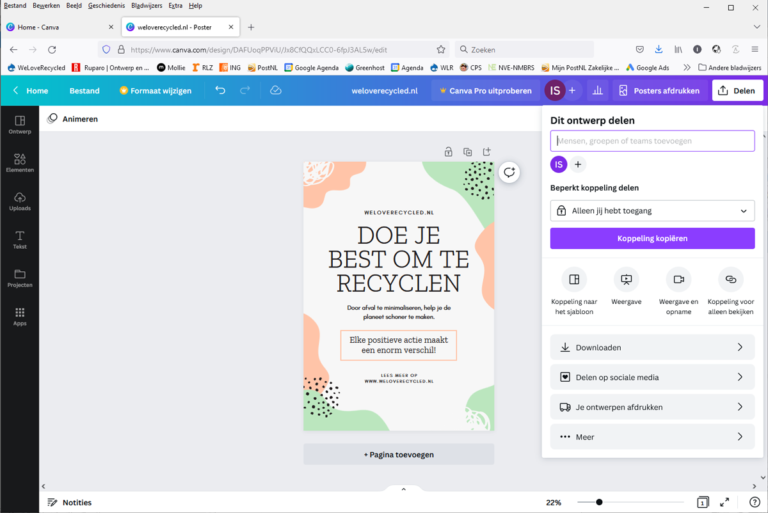 Drukklare pdf maken in Canva - Ruparo - Ontwerp en digitaal drukwerk